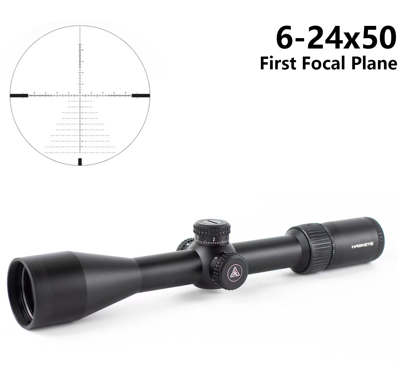 Sniper Rifle Scopes 6-24x50 - Hawkeye Optics
